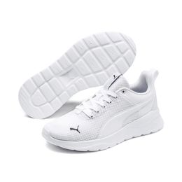 Puma Kinder Sneaker "Anzarun Lite Sneakers Jugendliche", Gr. 37, weiß, Obermaterial: Synthetik, Textil; Futter: Textil; Innensohle: Textil;