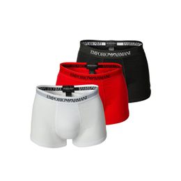 Emporio Armani Herren Boxershorts "Boxershort 3er Pack", Gr. M, rot, Obermaterial: 100% Baumwolle CO., Unterhosen