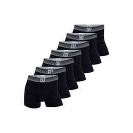 CR7 Herren Boxershorts "Boxershort 7er Pack", Gr. S, schwarz, Obermaterial: 95% Baumwolle CO. 5% Elasthan EL., Unterhosen