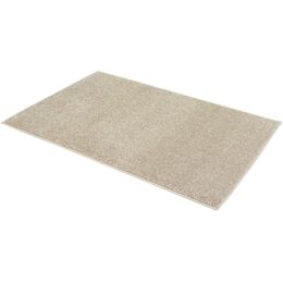 Teppich Astra, B:67cm H:20mm L:130cm, beige, Kunstfaser, Wohnzimmer, Teppiche, "Samoa Uni", hochwertiger Kurzflor in vielen Farben, Wohnzimmer