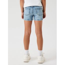 name it M&auml;dchen Shorts "NKFSALLI SLIM DNM SHORTS 5266-AU NOOS", Gr. 104light blau denim (blank), Web, Obermaterial: 99% Baumwolle, 1% Elasthan,