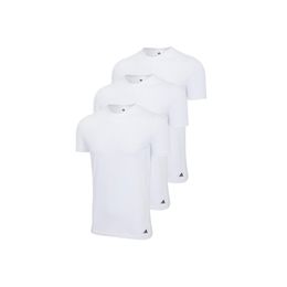 Herren T-Shirt "T-Shirt Crew Neck Shirt Active Core Cotton 3PK 3er Pack", wei&szlig;, Gr. XXL, adidas originals, Obermaterial: 100% Baumwolle CO., Shirts