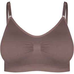 Damen Bustier "Comfort Bra", MAGIC BODYFASHION, Gr. XXL, braun, Obermaterial: 89% Polyamid, 11% Elasthan, unifarben, BHs, bequemer nahtloser und