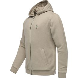 Ragwear Herren Sweatjacke "Natten EMB", gr&uuml;n, Basic, Gr. M, Material: 70% Baumwolle, 30% Polyester, Sweatjacken, Weiche Herren Kapuzenjacke mit