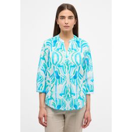 Eterna Damen Longbluse "LOOSE FIT"smaragd, Gr. 44, 100% Baumwolle, Blusen