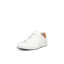 Ecco Herren Sneaker "Ecco Soft 7 M", Gr. 45, braun, Leder, Schuhe, Freizeitschuh, Halbschuh, Schn&uuml;rschuh mit genoppter Laufsohle