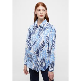 Eterna Damen Hemdbluse "OVERSIZE FIT"indigo, Gr. 36, 100% Baumwolle, Blusen