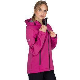 TRIGEMA Damen Softshelljacke "TRIGEMA Taillierte Softshell&ndash;Kapuzenjacke", pink, Gr. S, 88% Polyamid, 12% Elasthan, Jacken