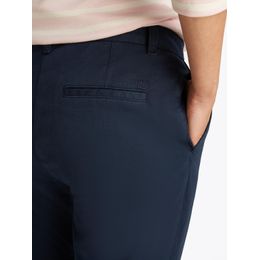 Tommy Hilfiger Damen Chinohose "CO STRETCH GMD SLIM CHINO", blau, Gr. 32, unifarben, Web, Obermaterial: 98% Baumwolle, 2% Elasthan, Hosen, mit