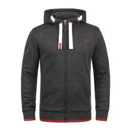 !Solid SOLID Herren Kapuzenpullover "Kapuzensweatjacke SDBenjamin", grau, Gr. S, Obermaterial: 50% Baumwolle CO. 50% Polyester PES., Sweatjacken