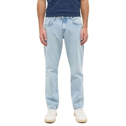 Mustang Herren Straight-Jeans "Herren Style Denver Straight", blau, Gr. 40, unifarben, Denim/Jeans, 100% Baumwolle, Jeans