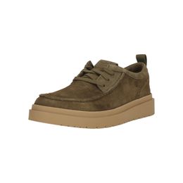Clarks Herren Schn&uuml;rschuh "Polden Moc", Gr. 41,5, gr&uuml;n, Kunstfaser, Schuhe, mit ultraleichter Sohle