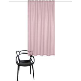 Gardine Home Wohnideen, B:140cm H:145cm, rosa, Voile, Polyester, Gardinen, "DOLLY", transparent