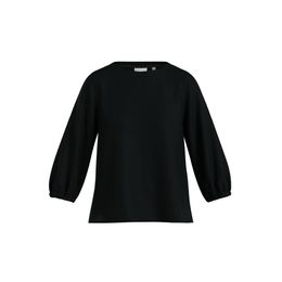 comma, COMMA Damen Sweatshirt, schwarz, Gr. 36, unifarben, Sweatware, Obermaterial: 49% Polyester, 45% Viskose, 6% Elasthan, Sweatshirts, Boxy Passform,