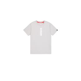 Herren T-Shirt "Alpha Puff Print T-Shirt", grau, Gr. M, Alpha Industries, Obermaterial: 100% Baumwolle, Shirts