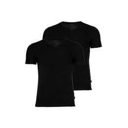 JOOP! JOOP Herren T-Shirt "T-Shirt Everyday 2er Pack", schwarz, Gr. M, Obermaterial: 95% Baumwolle CO. 5% Elasthan EL., Shirts