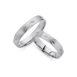 Phoenix PH&Ouml;NIX Damen Trauring "Schmuck", 71, ohne Brillant, Silber 925 (Sterlingsilber), 4mm, silber, Silber 925 (Sterlingsilber), Fingerringe, Made in