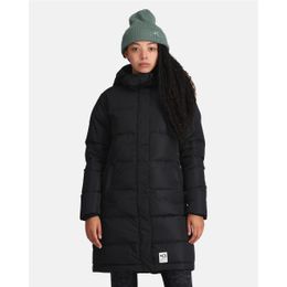 KARI TRAA Damen Wintermantel "Kyte", schwarz, Gr. XS, unifarben, 100% Polyester, M&auml;ntel, mit Zwei-Wege-Rei&szlig;verschluss