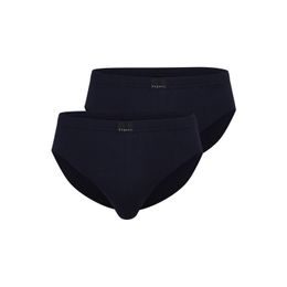 Bugatti Herren Slip "Slip 2er Pack", Gr. XL, blau, Obermaterial: 95% Baumwolle CO. 5% Elasthan EL., Unterhosen