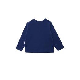 Liliput M&auml;dchen Langarmshirt, blau, Gr. 50, unifarben, 100% Baumwolle, Shirts, aus reiner Bio-Baumwolle