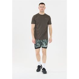 Endurance Herren Funktionsshirt "Vernon"olivgr&uuml;n, braun, Gr. S, unifarben, 100% Polyester, Shirts, im funktionalen Design mit Quick Dry-Funktion