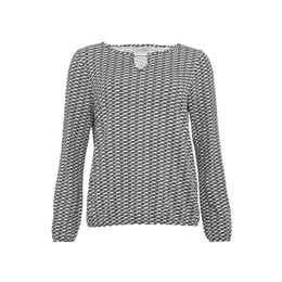Seidel Moden Damen Langarmshirt "Exklusiv bei OTTO", wei&szlig;, Gr. 52, Minimalmuster, bedruckt, Web, Obermaterial: 96% Viskose, 4% Elasthan, Shirts, mit