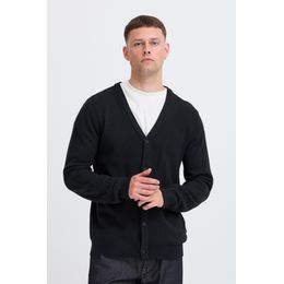 Blend Herren Strickjacke "BHBRANKO CARDIGAN KNIT", schwarz, Gr. XXL, unifarben, Strick, Obermaterial: 60% Wolle, 40% Nylon, Strickjacken