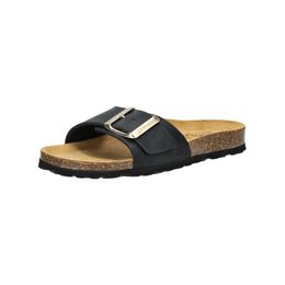 Camel Active Damen Pantolette "Camel Active Pantoletten Leder", Gr. 37, schwarz, Leder, Schuhe