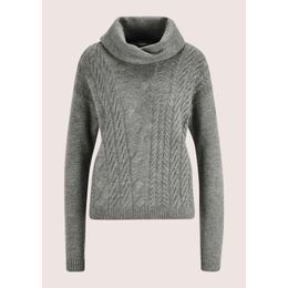 Madeleine Mode MADELEINE Damen Longpullover "Pullover Pullover", grau, Gr. 34, Obermaterial: 59% Polyacryl PAN. 34% Viskose CV. 7% Elasthan EL., Pullover