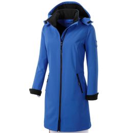Casual Looks Damen Softshelljacke, blau, Gr. 36, unifarben, 94% Polyester, 6% Elasthan, Jacken