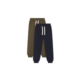 Minymo Jungen Jogginghose "Jogginghose MIBoys", gr&uuml;n, Gr. 92, Obermaterial: 60% Baumwolle CO. 40% Polyester PES., Hosen
