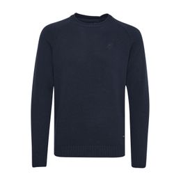INDICODE Herren Strickfleece-Pullover "Strickpullover IDTorin", blau, Gr. XL, Obermaterial: 46% Baumwolle CO recyc.. 34% Baumwolle CO. 20% Polyester