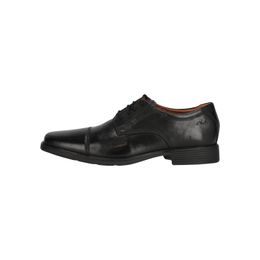 Clarks Herren Schn&uuml;rschuh "Tilden", Gr. 44, schwarz, Leder, Schuhe, im klassischen Design