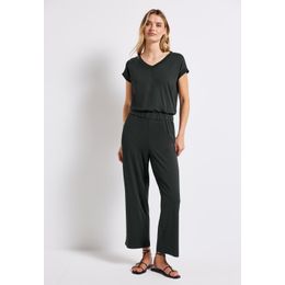 Street One Damen Overall, gr&uuml;n, Gr. 36, unifarben, Stoff, 95% Viskose, 5% Elasthan, Overalls, in Unifarbe
