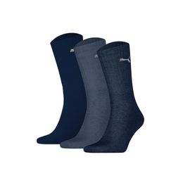 Puma Herren Kurzsocken "Socken 3er Pack", Gr. 39, blau, Obermaterial: 65% Baumwolle CO. 28% Polyester PES. 5% Polyamid PA. 2% Elasthan EL., Socken