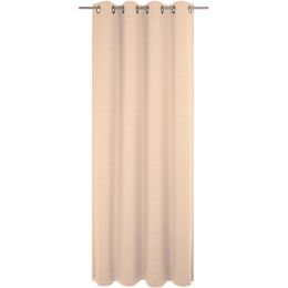 Vorhang WIRTH, B:132cm H:145cm, orange, Jacquard, Baumwolle, Polyester, Wohnzimmer, Gardinen, "Berwick"