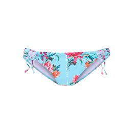 Sunseeker Damen Bikini-Hose "Modern", blau, Gr. 34, bedruckt, floral, Polyamid, Badehosen, seitlich zu binden