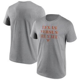 Fanatics Damen T-Shirt "Fanatics Shirt Texas Longhorns Hometown Graphic", grau, Gr. S, 100% Baumwolle, Shirts