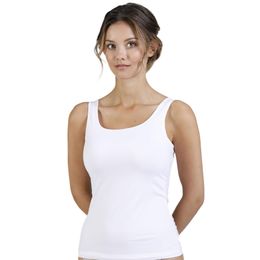Nina von C. Damen Achseltop "Damen Achseltop Eco Soft", Gr. 50, wei&szlig;, Obermaterial: 84% Polyamid PA. 16% Elasthan EL., Unterhemden