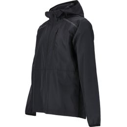 Endurance Jungen Laufjacke "Hugoee", schwarz, Gr. 140, unifarben, 100% Polyester, Jacken, mit wind- und wasserabweisender Funktion