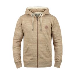 !Solid SOLID Herren Kapuzensweatjacke "Kapuzensweatjacke SDCraig", beige, Gr. S, Obermaterial: 93% Baumwolle CO. 7% Polyester PES., Sweatjacken