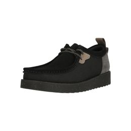 Clarks Herren Sneaker "Wallabee", Gr. 42, schwarz, Schuhe, mit besonders sto&szlig;d&auml;mpfender Sohle