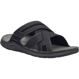 Josef Seibel Herren Sandale "Maverick 22, schwarz", Gr. 44, schwarz, Obermaterial: 100% Rindsleder Leather cow., Schuhe