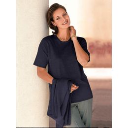 CLASSIC Damen Strickpullover "Twinset", blau, Gr. 38, unifarben, 100% Polyacryl, Pullover