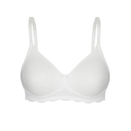 SuSa Damen B&uuml;gelloser BH "BH ohne B&uuml;gel Nizza", Gr. 90, beige, Obermaterial: 58% Baumwolle CO. 36% Polyamid PA. 6% Elasthan EL., BHs
