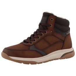 Romika Herren Winterboots, Gr. 44, braun, Lederimitat, Schuhe, Schn&uuml;rboots, Winterschuh mit Rei&szlig;verschluss
