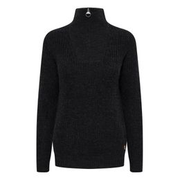 oxmo Damen Troyer "Troyer OXNancy", schwarz, Gr. L, Obermaterial: 85% Polyacryl PAN. 15% Wolle WO., Pullover