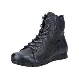 Think! THINK Damen Schn&uuml;rstiefelette "Think Stiefelette Leder", Gr. 42, blau, Leder, Schuhe