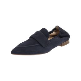 Högl HÖGL Damen Ballerina "Högl Slipper Samt", Gr. 38,5dunkelblau, Textil, Schuhe