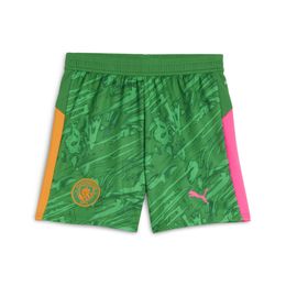 Puma Mädchen Sporthose "Manchester City 25/26 Torwartshorts Jugendliche", orange, Gr. 116, Obermaterial: 100% Polyester, Hosen